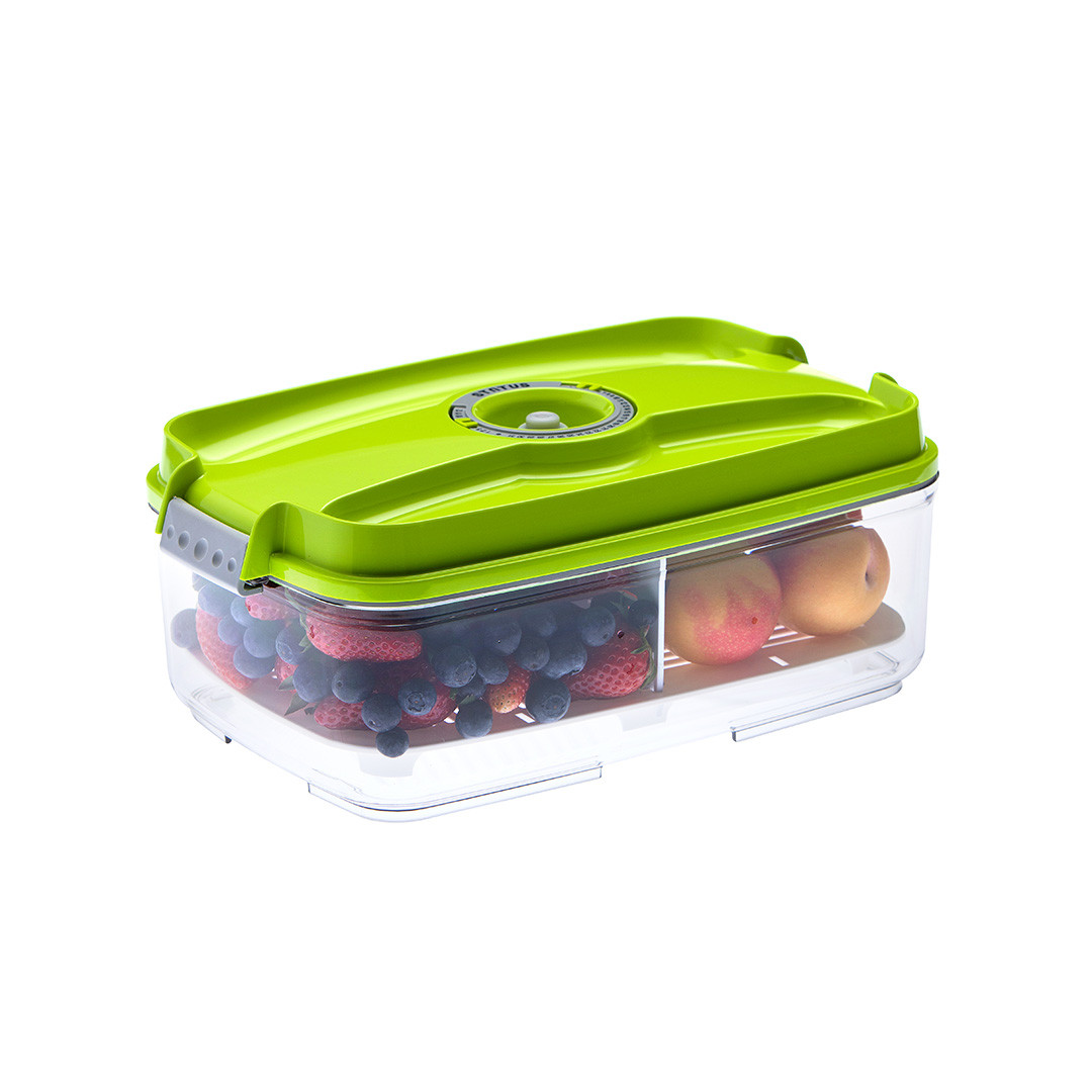 Status 3.0L Rectangular Vacuum Container in Green | Juicers.ie