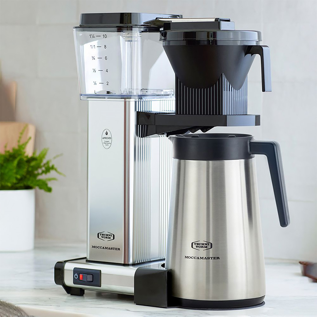 Moccamaster KBGT Coffee Machine in Polished Silver | Juicers.ie