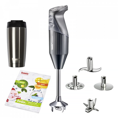 Bamix toGo M200 4-Blade Hand Blender in Anthracite | Juicers.ie