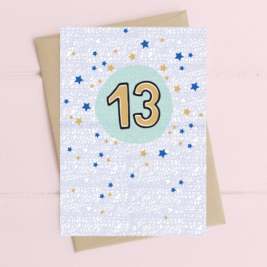 HB- 13th Blue - McMillan Cards & Paper