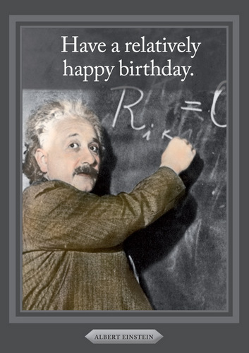 HB- Relatively Happy Birthday Albert Einstein - McMillan Cards & Paper