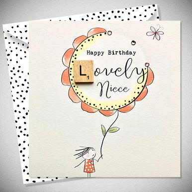Scrabble Finish SALE HB- Lovely Niece - McMillan Cards & Paper