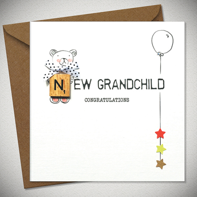 Scrabble Finish SALE NB- New Grandchild - McMillan Cards & Paper