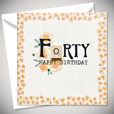 Scrabble Finish HB- Forty (40th) - McMillan Cards & Paper