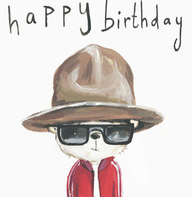 HB- Bear in Hat - McMillan Cards & Paper