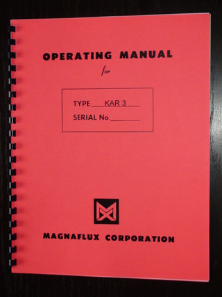 Mag KAR3 Magnetic Crack Detector Manual