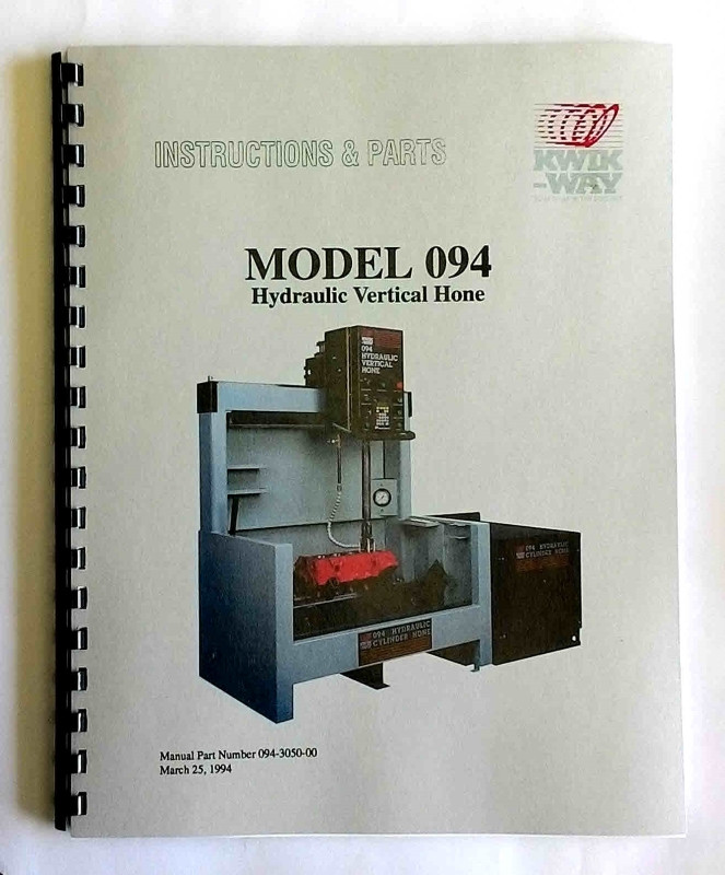 Kwik Way Model 094 Manual