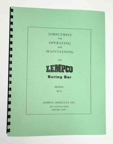 Lempco Model NCA Manual