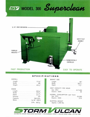 Storm Vulcan Model 300 Superclean Flier