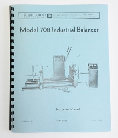 Stewart Warner 708 Industrial Balancer