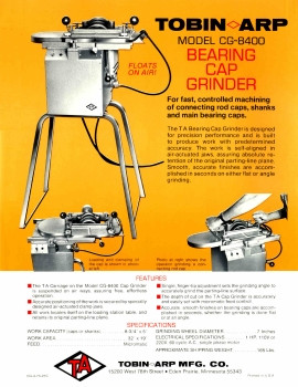 Tobin Arp Model CG8400 Flier
