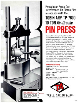 Tobin Arp Model TP-7600 Flier