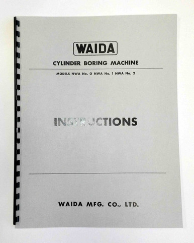 Waida Model NWA No 0, 1, & 2 Manual