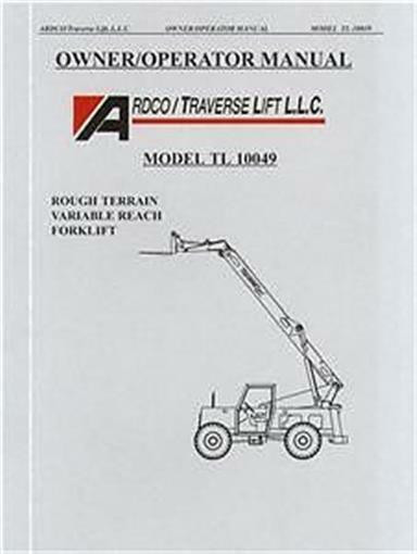 Traverse Forklift Model TL-10049 Owner Operators Manual