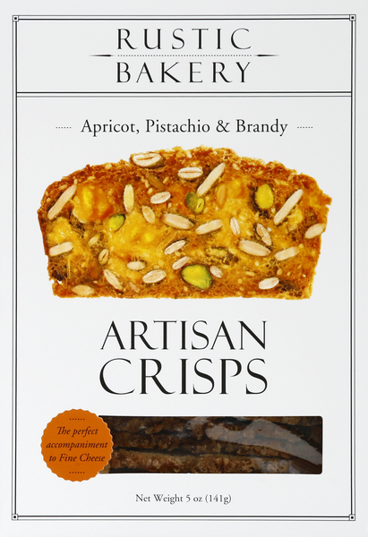 Rustic Bakery Apricot, Pistachio & Brandy Artisan Crisps - Artale & Co
