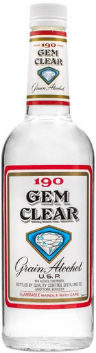 Gem Clear Grain Alcohol 375mL - Artale & Co