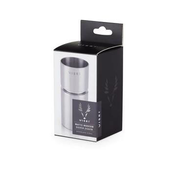 Viski Matte Modern Silver Jigger - Artale & Co