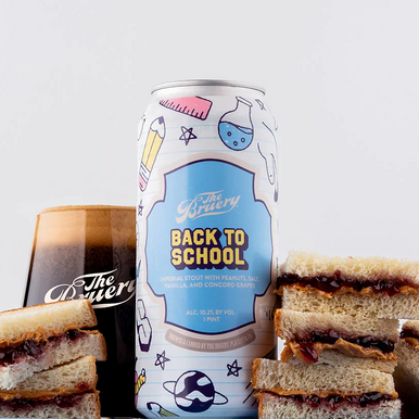 The Bruery Back To School Imperial PBJ Stout 16oz can - Artale & Co