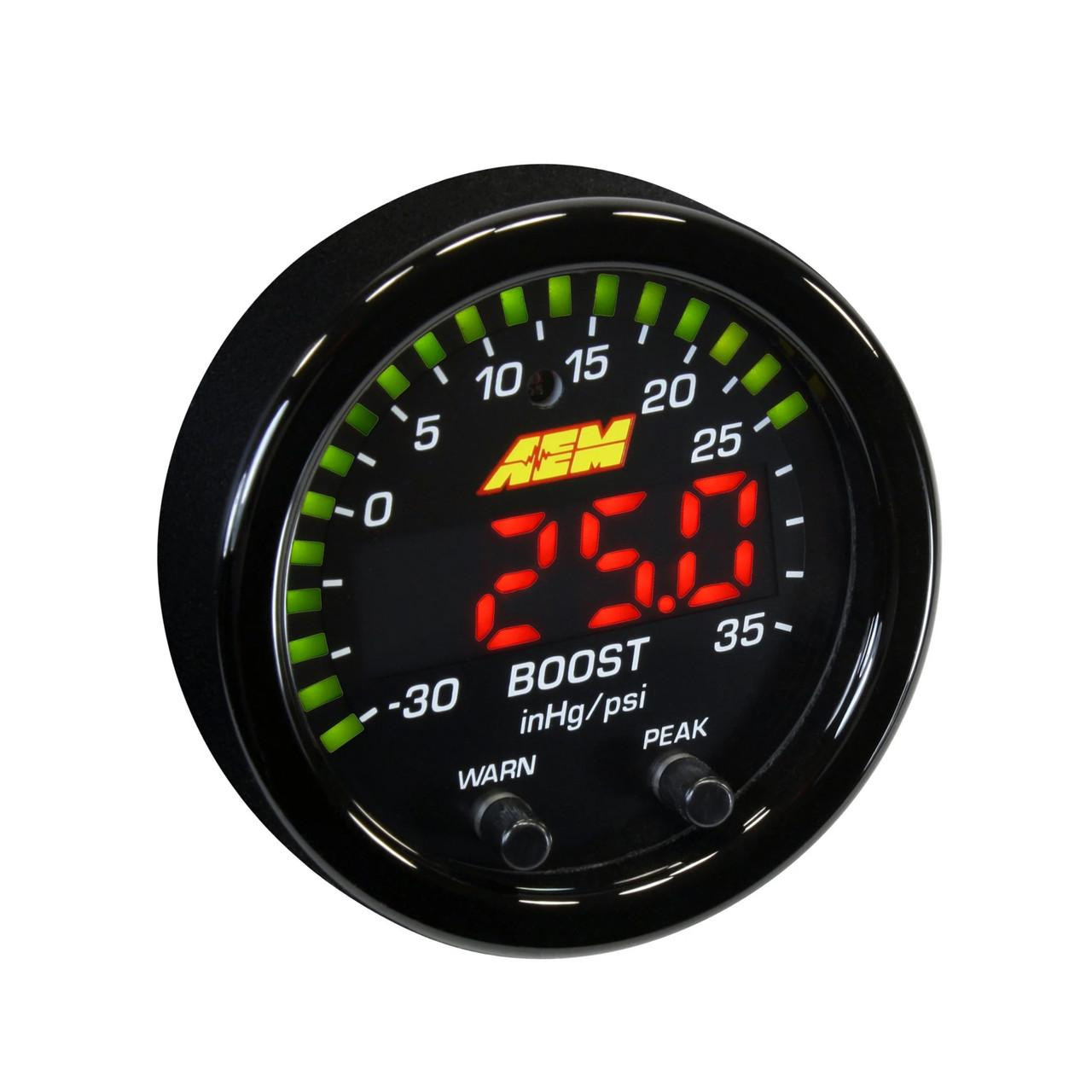 AEM X-Series Boost Pressure Gauge, AEM-30-0306