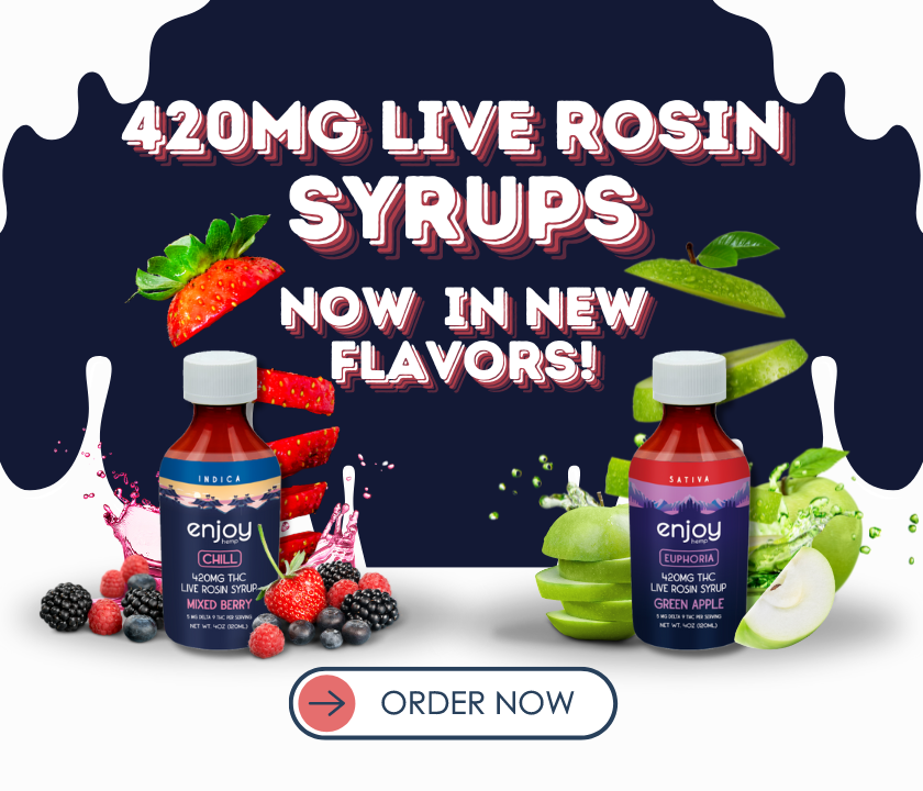 Premium Hemp-Derived THC Carts, Disposables, Syrups & Gummies | Enjoy Hemp