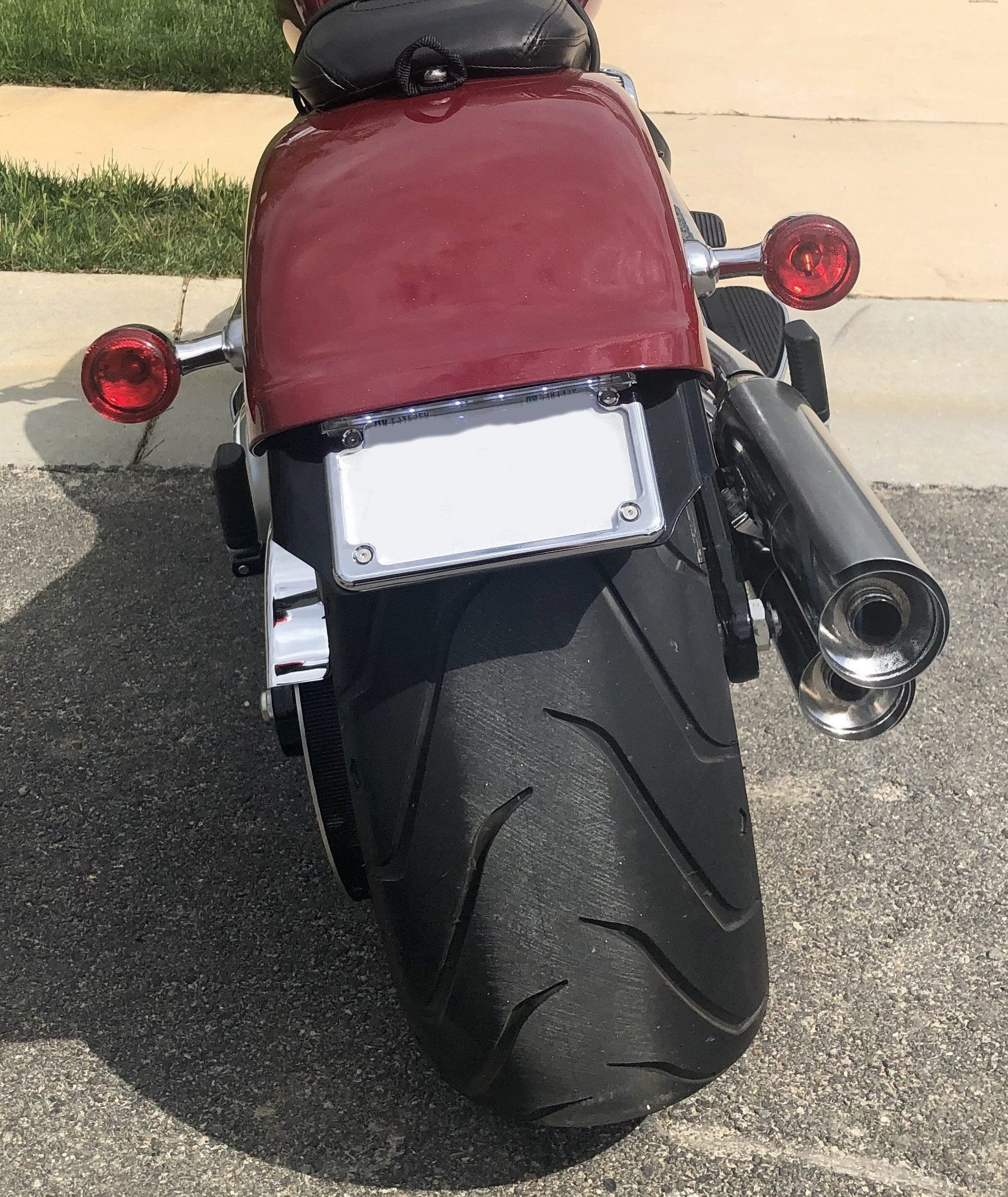 2018 Softail Fat Boy Tail Tidy Turn Signal License Relocation Kit
