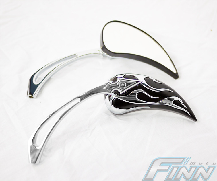 Custom Motorcycle Mirrors Premium Range - Finn Moto