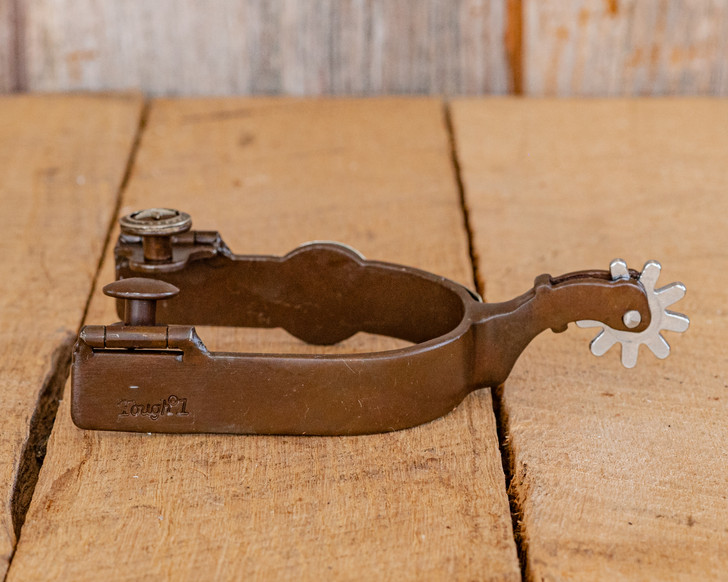 Kelly Silver Star Antique Brown Spurs with Engraved Star Overlay ...