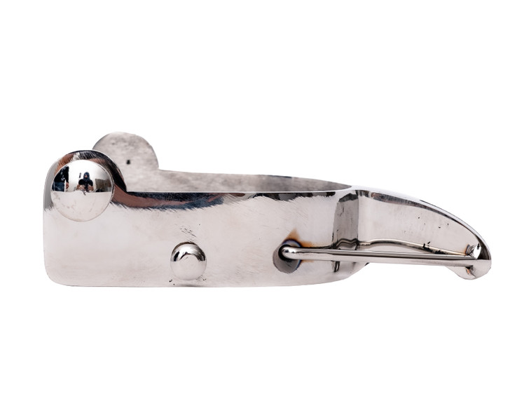 Beastmaster Stainless Saddle Bronc Spurs w/Rein Bar - Beastmaster Pro ...