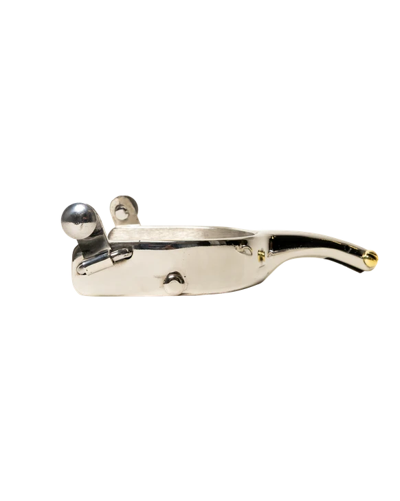 Slingin Shanks Stainless Bull Riding Spur - Beastmaster Pro Rodeo Gear