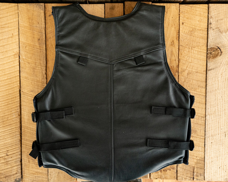 1200 Series Leather Bull Riding Vest - Beastmaster Pro Rodeo Gear