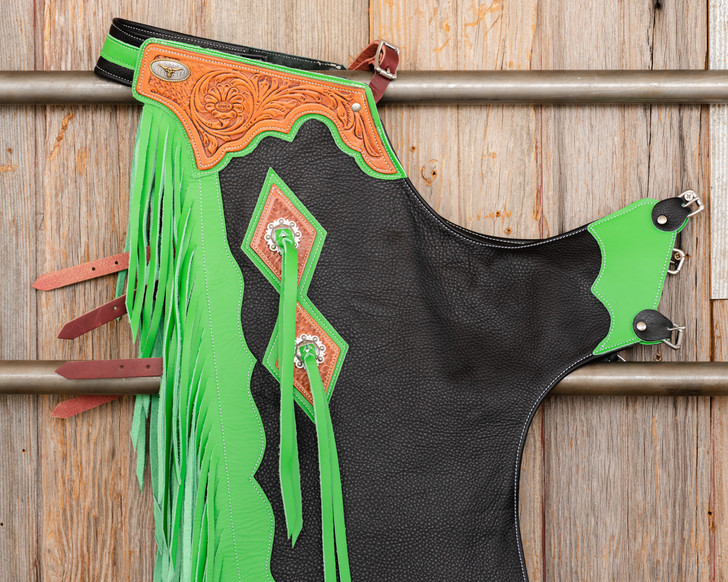Junior Stock Chaps with Leg Design - Beastmaster Pro Rodeo Gear