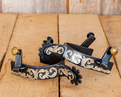 Kelly Silver Star Spur with Floral Silver Design - Beastmaster Pro ...