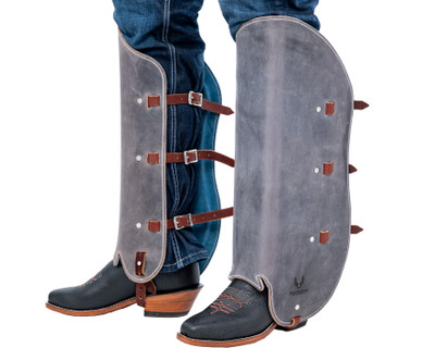 BM | Pick Up Man Chaps - Rodeo Gear; Leather - Black