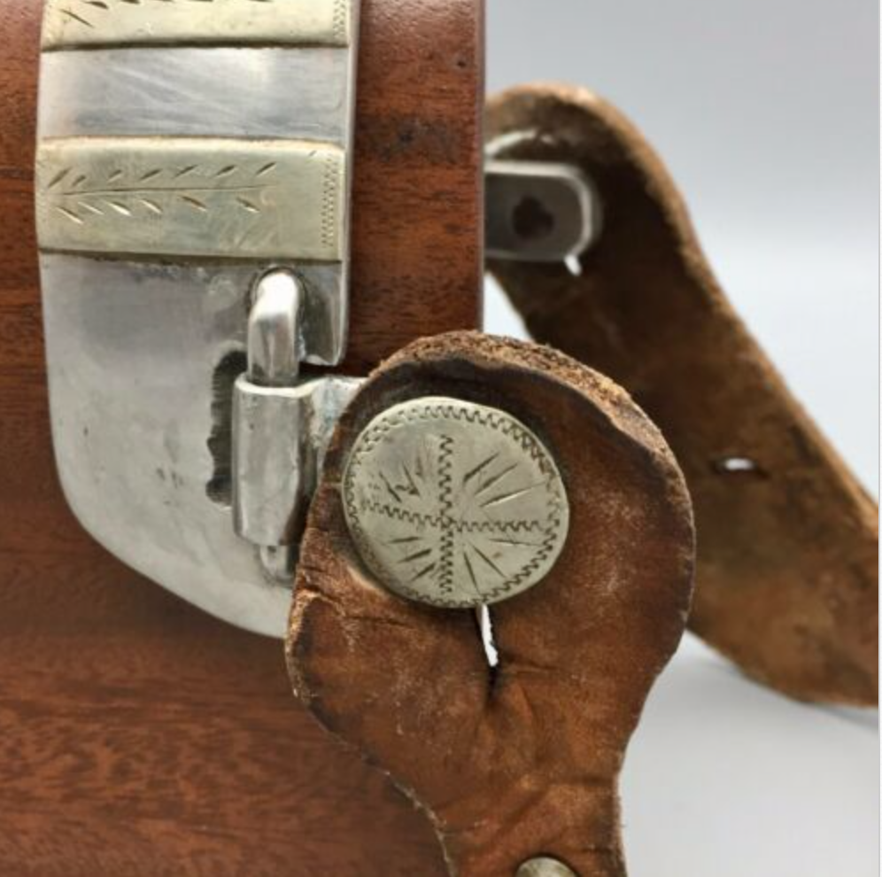 A Highly Collectable Pair of Early Spurs by Billy Klapper! Single Mounted