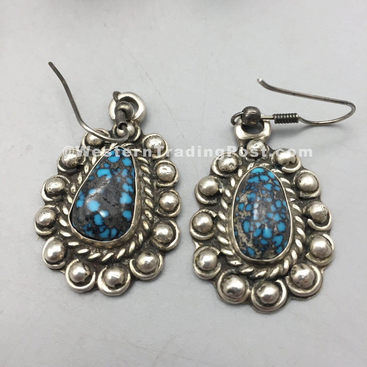 Rare! Gorgeous! LANDER BLUE Turquoise and Sterling Silver Squash ...