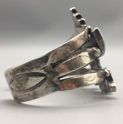 Vintage Zuni Inlay Knifewing Bracelet From Circa 1950s - 60s *Sterling ...