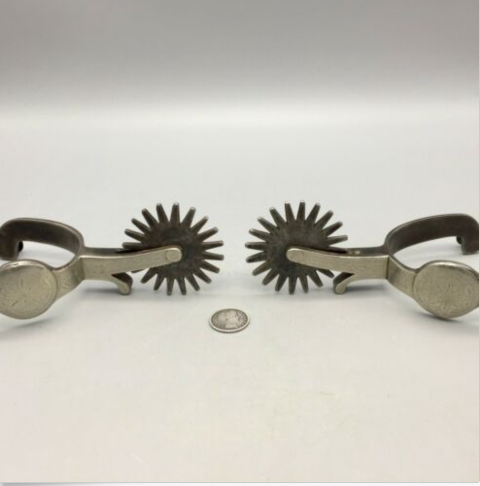 Antique, Crockett - Single Mounted, Complete Silver Overlay, Large ...
