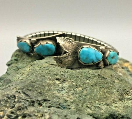 Beautiful! A Vintage Zuni Watch Band, Signed, Simplicio!