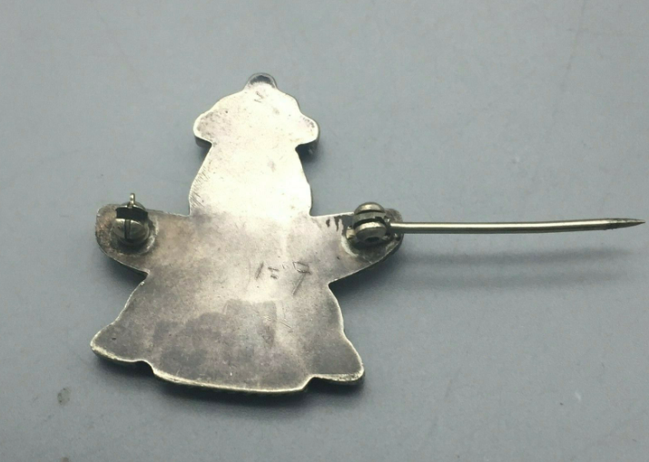 Great! Vintage Zuni Inlay Knifewing Pin or Brooch