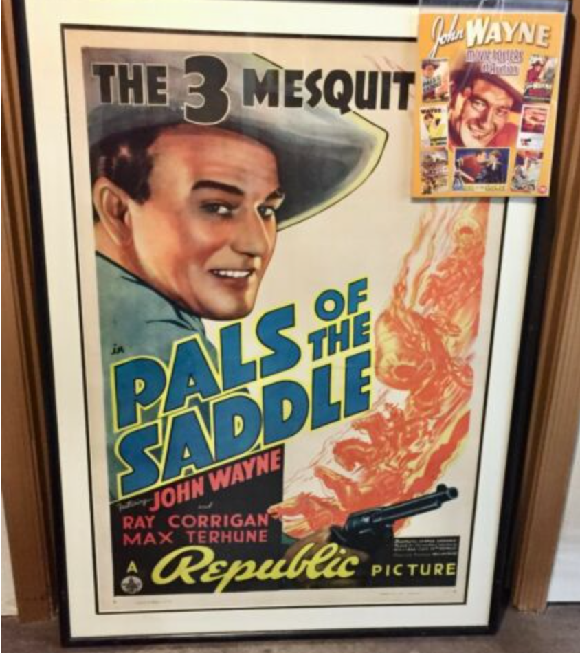 A Rare and Collectible Old Original John Wayne Movie Poster - Pals of ...