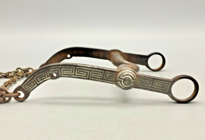 Nice Old Spanish Bit With Rein Chains