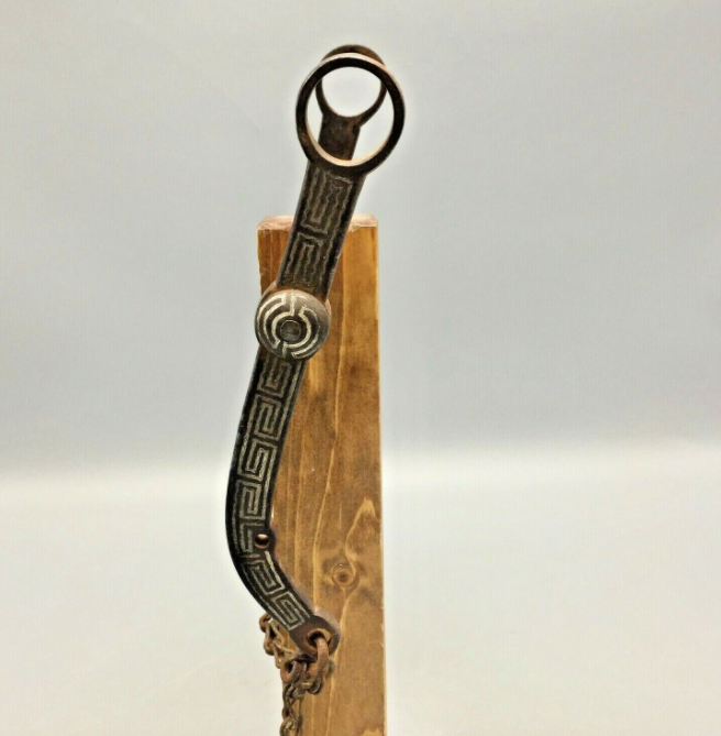 Nice Old Spanish Bit With Rein Chains