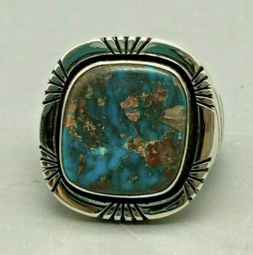BISBEE LOVERS, Look At This Beautiful Bisbee Turquoise Ring By Edison Begay