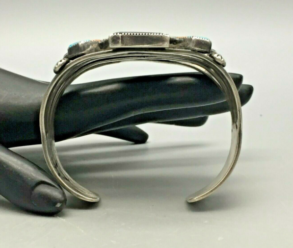 Vintage Zuni Inlay Knifewing Bracelet