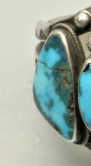 A GREAT Older Turquoise Cluster Bracelet With SUPER Turquoise!