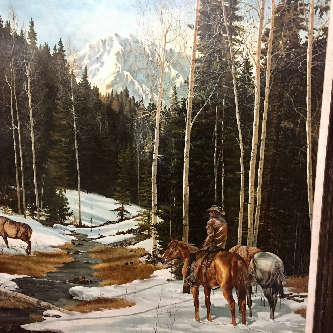 A Highly Collectible Original Oil Painting by The Famous Cowboy Artist ...