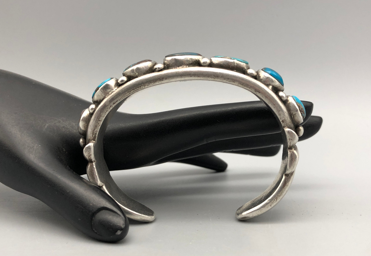 Collectible Handmade Mark Chee Bisbee Turquoise Bracelet