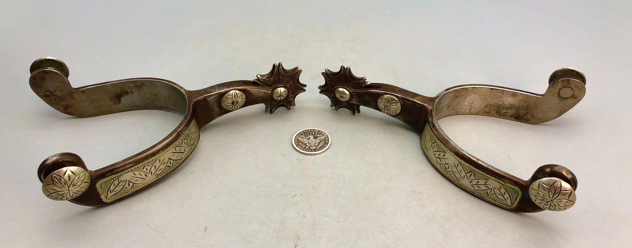 Double Mounted Canon City Style Spurs With Bird Head Shanks by Jack ...