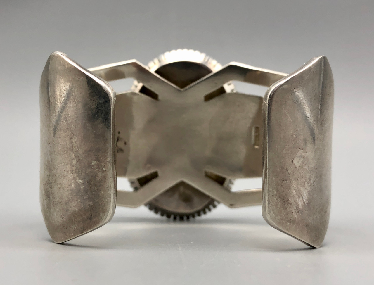 Divine Contemporary Turquoise and Sterling Silver Bracelet by Abraham Begay