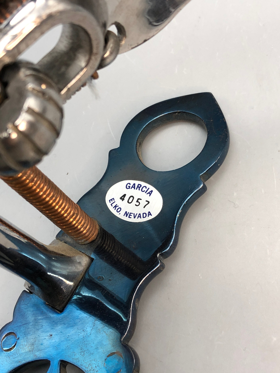 Garcia Silver Mounted Spade Bit - Elko Nev. Hallmark